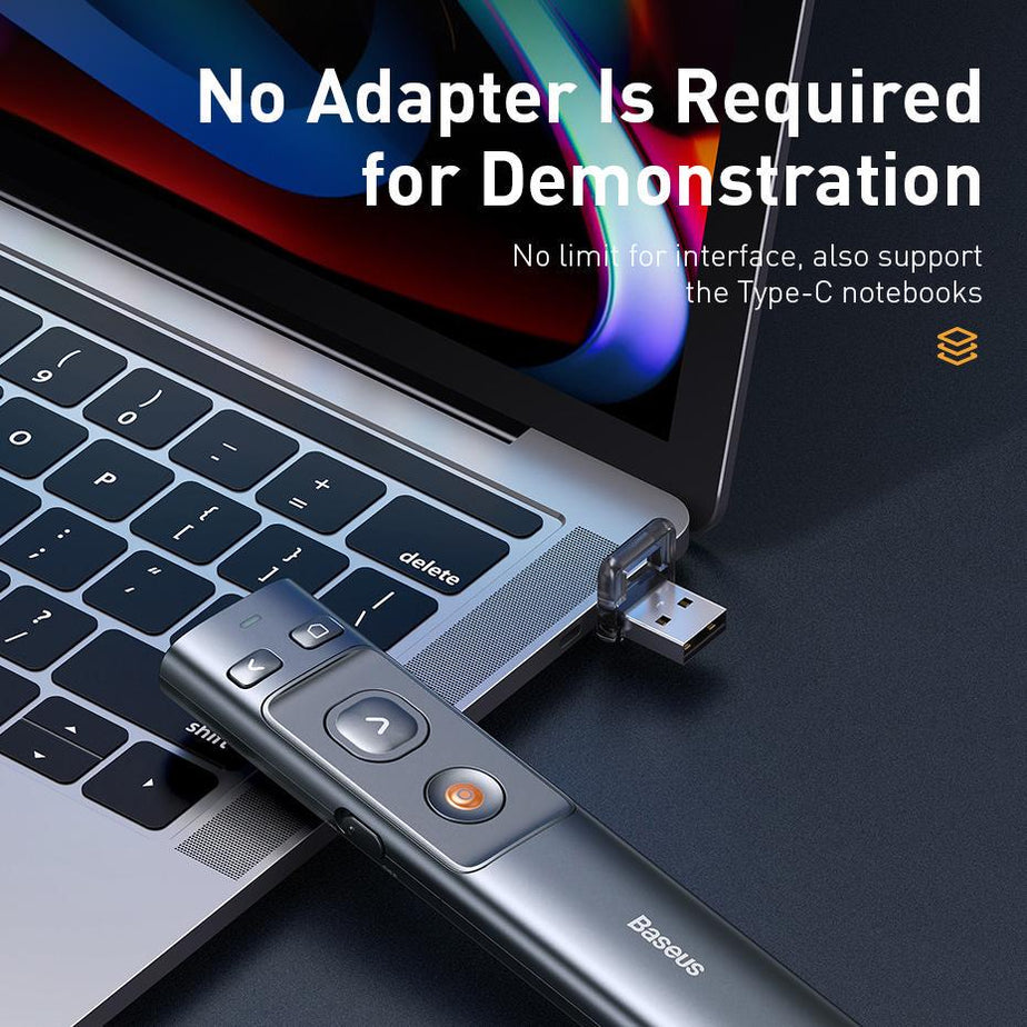 Baseus Wireless Presenter Laserpointer — Monsgadgets